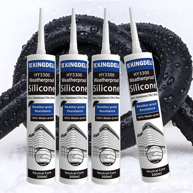 Stainless Steel Weatherproof Silicone Sealant Adhesive For Glass Glazing Glue